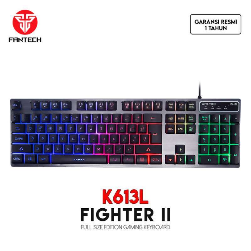 Promo Fantech Fighter Ii K613L Keyboard Gaming Rgb Membrane Full Size ...