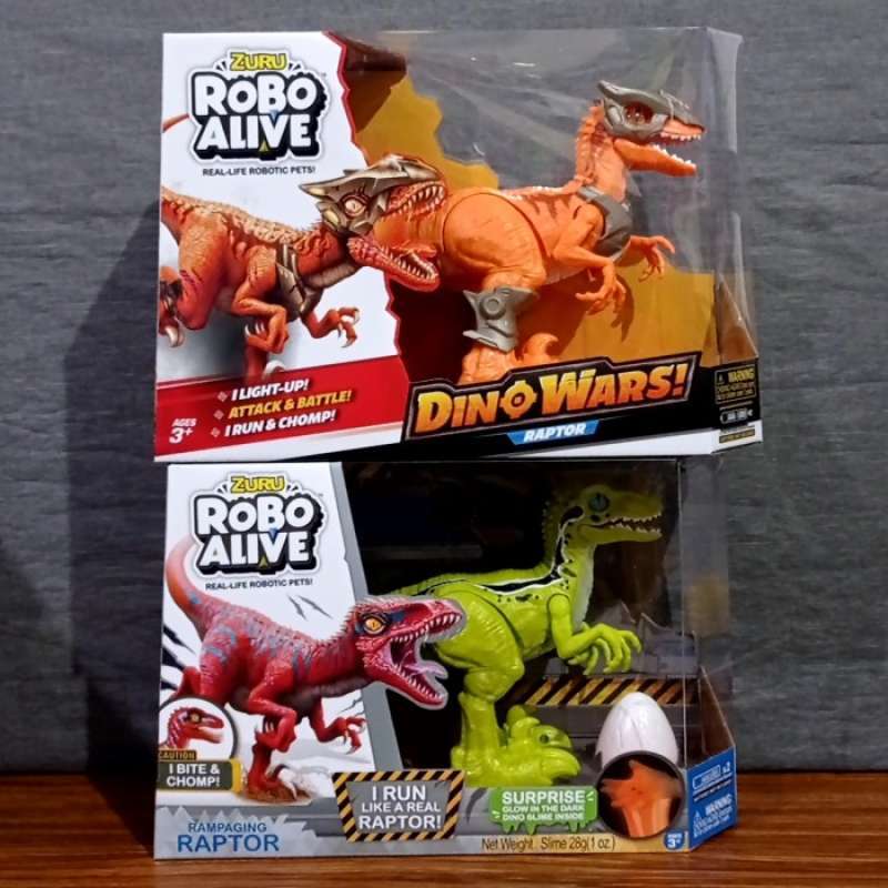 Jual ZURU ROBO ALIVE DINO WARS RAPTOR RAMPAGING RAPTOR ACTION FIGURE di ...