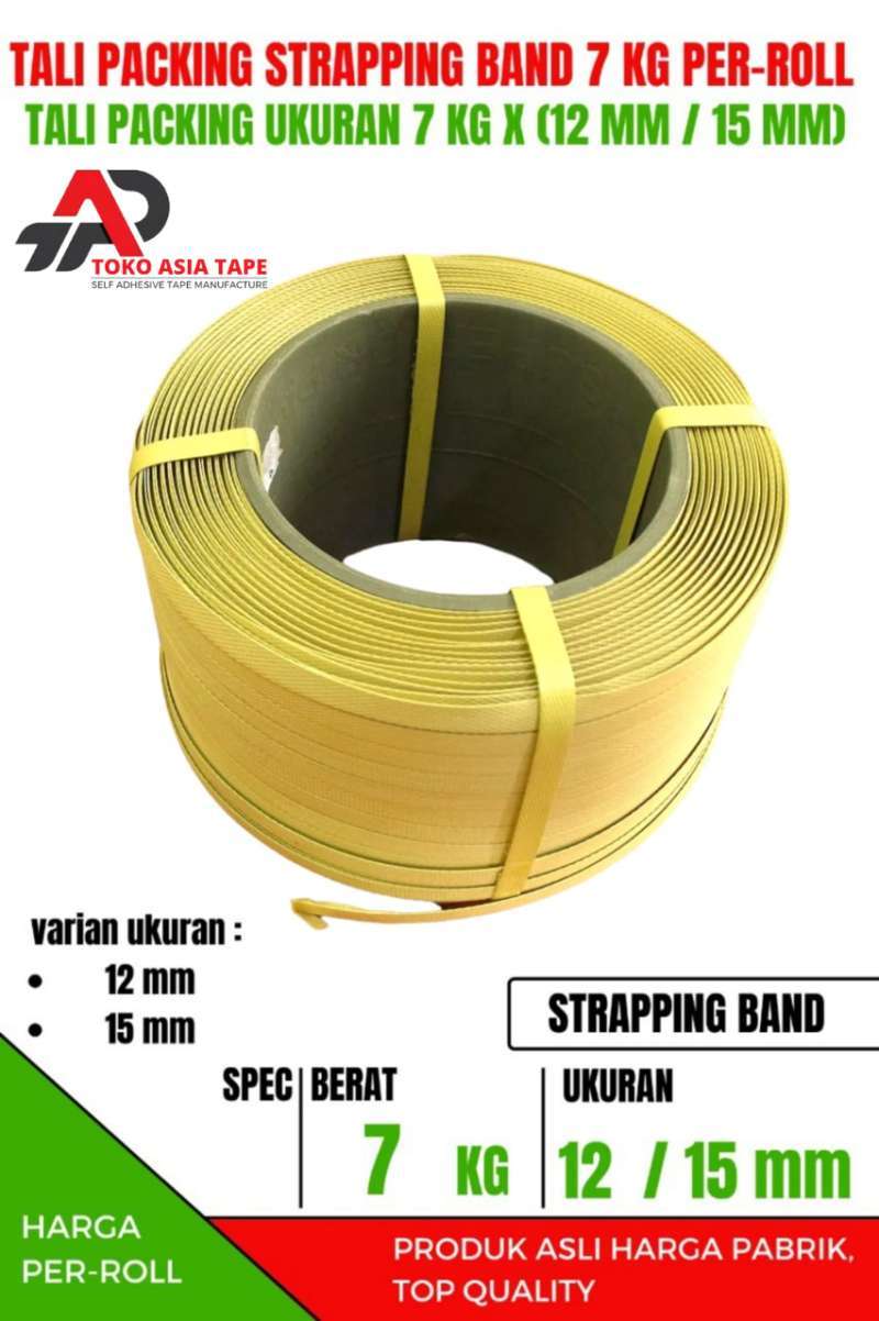 Jual Tali Klem Strapping band 7Kg / Tali Klem Packing 7Kg 12mm-15 mm ...