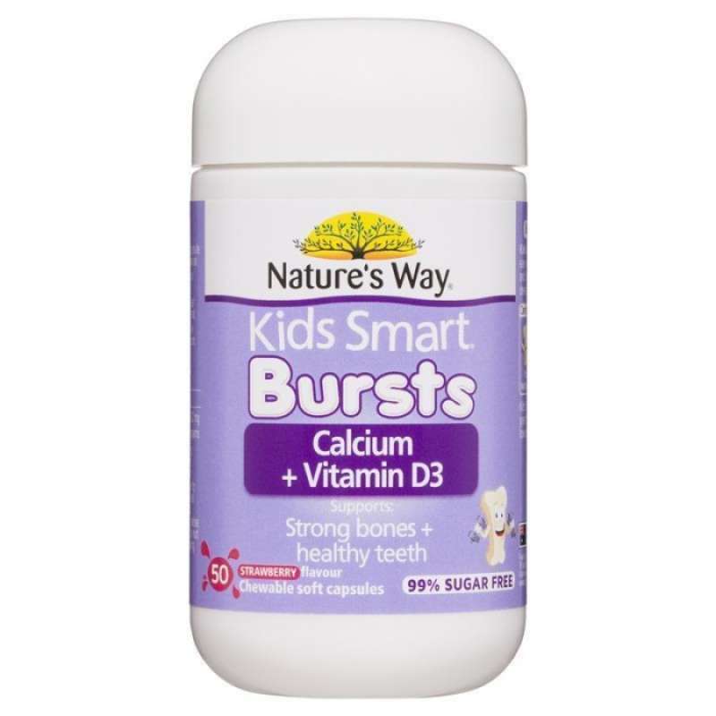 Jual Nature's Way Kids Smart Calcium + Vitamin D 50 Chewable Capsules ...