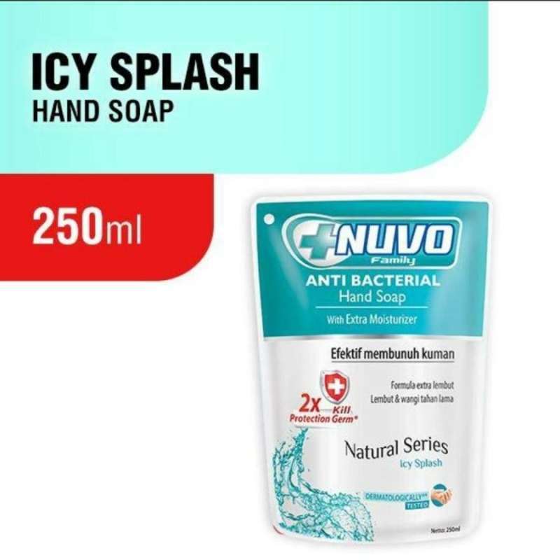 Jual Nuvo sabun cuci tangan natural icy splash 250ml di Seller jco mart ...