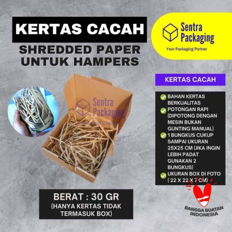 Jual Kertas Cacah / Kertas Isian Box Kardus Hampers / Shredded Paper ...