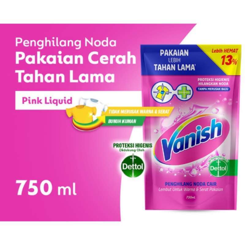 Jual VANISH Liquid Pouch Detergen [750 mL] di Seller Hendristore ...
