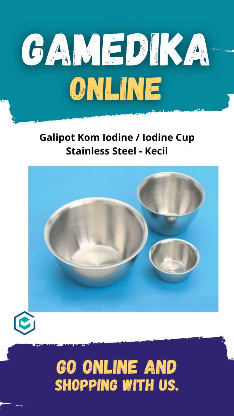 Jual GALIPOT KOM IODINE (IODINAAE CUP STAINLESS STEEL) - BESAR di ...