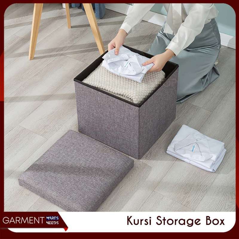Promo Storage Box Organizer Kursi Lipat Tempat Penyimpanan Bangku Busa ...