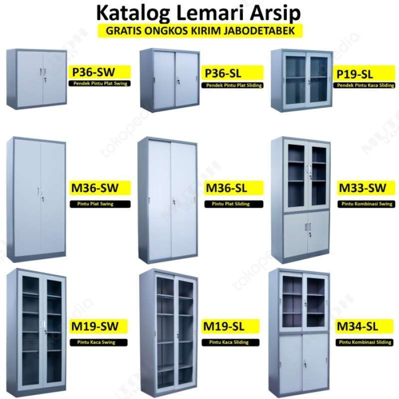 Jual Lemari Arsip Filing Cabinet Besi 2 Pintu - M33-sw Di Seller Kerrin ...