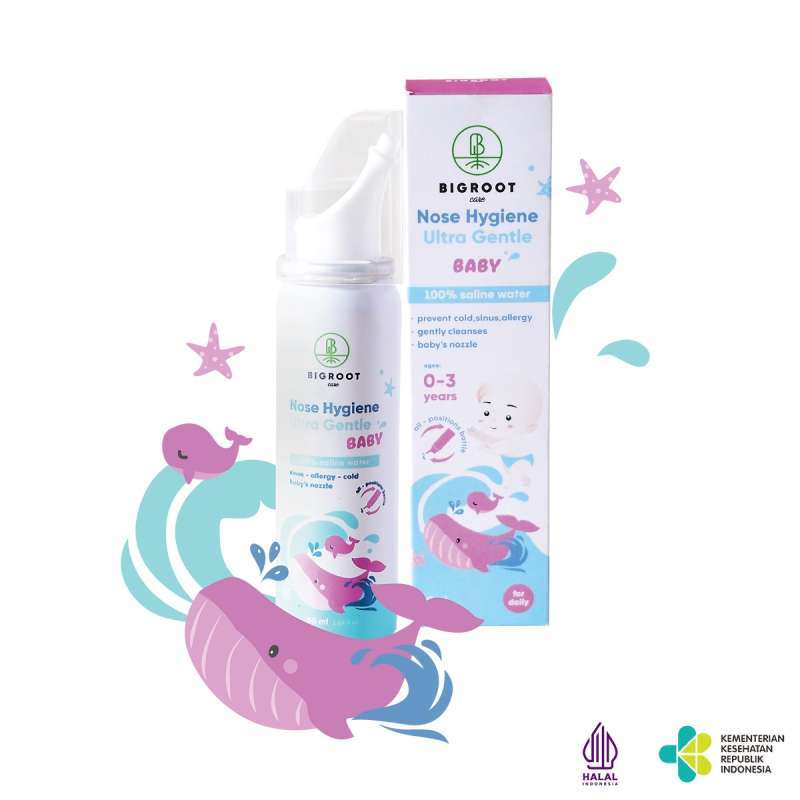 Jual Bigroot Nose Hygiene Ultra Gentle Baby Nasal Spray Cleaner Bayi ...