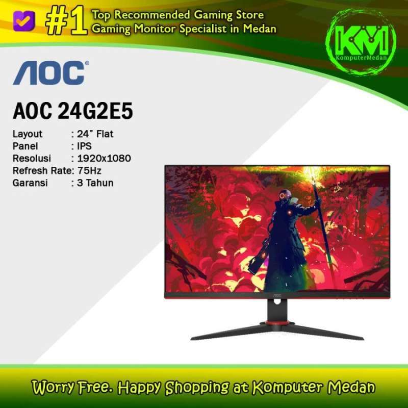 Jual LED AOC Gaming Monitor 24G2E5 di Seller KomputerMedan Official ...