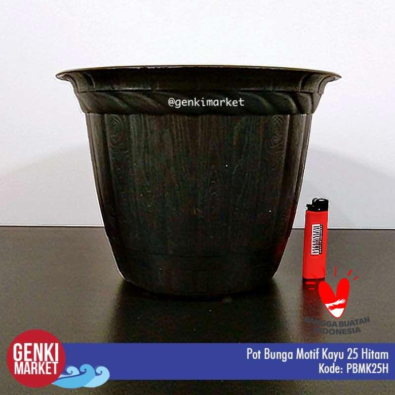 Jual Pot Bunga Motif Kayu 25 / Pot Bunga Kebun Taman / Pot Bunga Motif ...