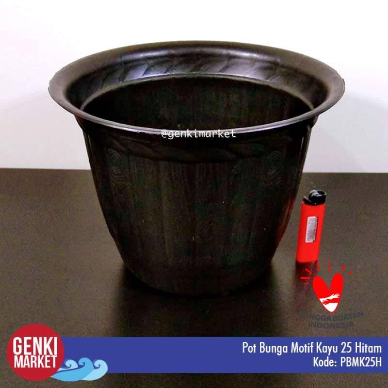 Jual Pot Bunga Motif Kayu 25 / Pot Bunga Kebun Taman / Pot Bunga Motif ...