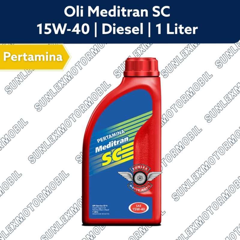 Promo Oli Mesin Diesel Pertamina Meditran Sc 1l 1liter 15w-40 15w40 ...