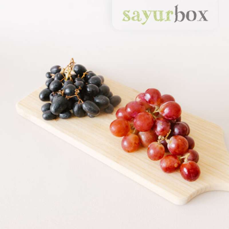 Jual Bundling Anggur Hitam Seedless dan Anggur Merah Paket 1 pack ...