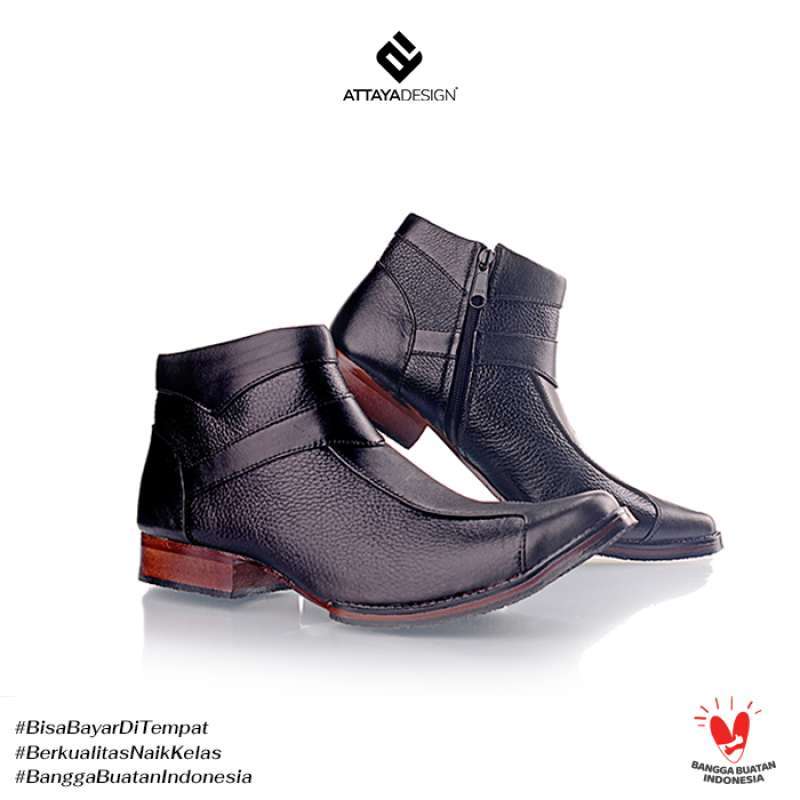 Promo Attaya Design Sepatu Pantofel Pria Dewasa Kulit Asli Original ...