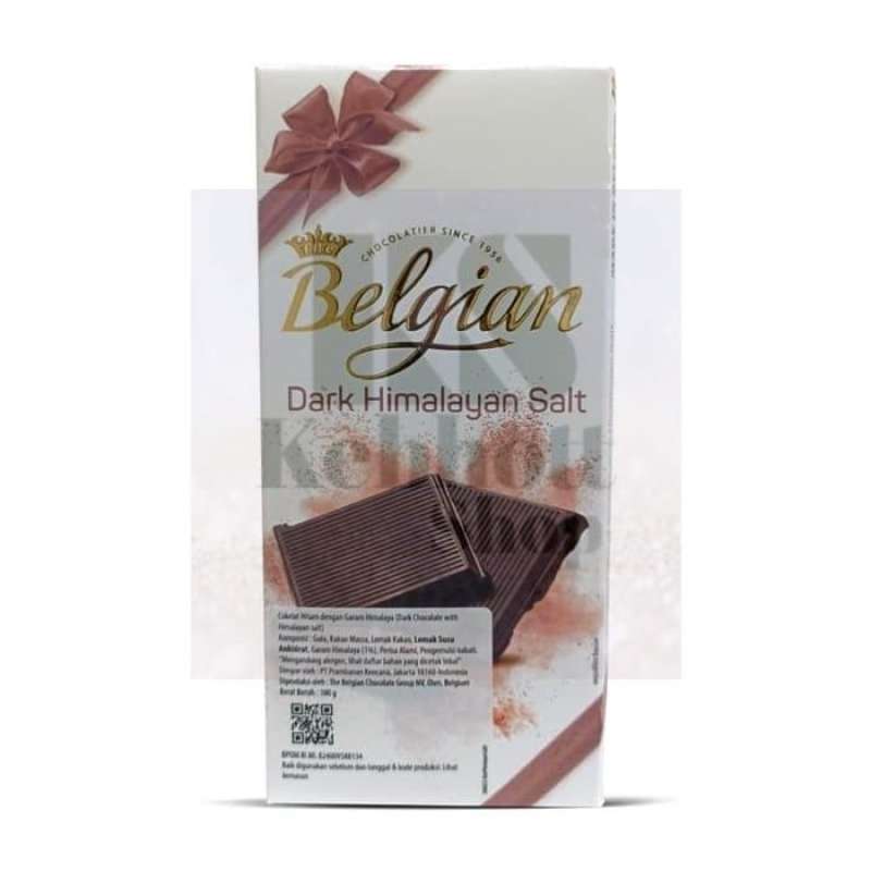 Jual The Belgian Dark Chocolate Bar with Himalayan Salt Coklat Hitam ...