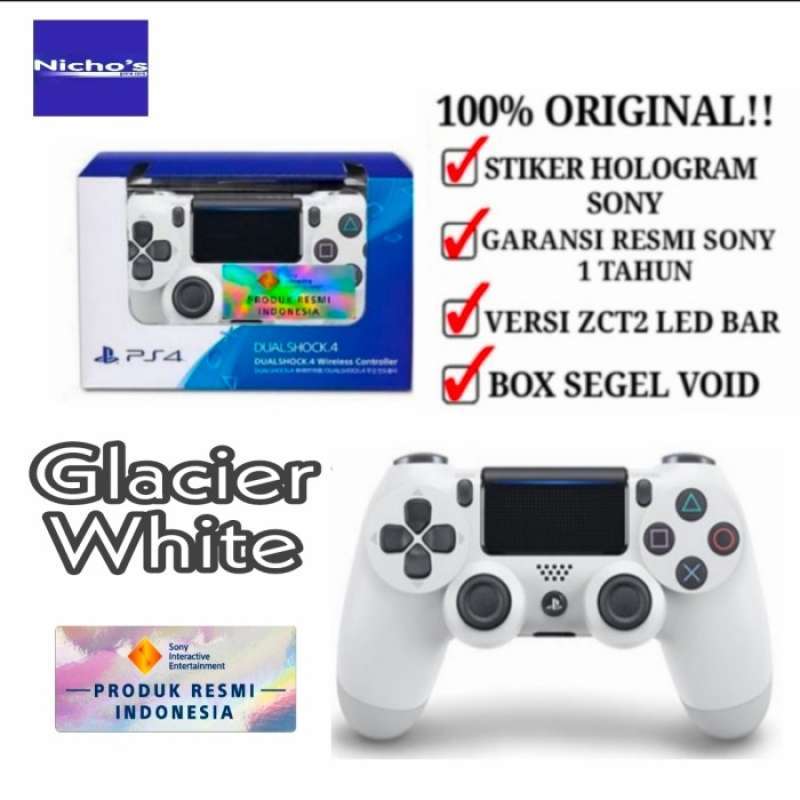 Jual Dualshock4 Wireless Controller / Stick Ps4 Glacier White di Seller Play Child - Kapuk, Kota ...
