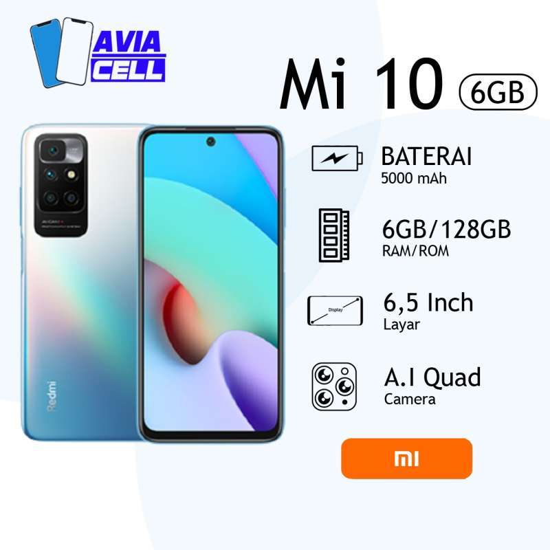 Jual REDMI 10 6/128 - BIRU di Seller Avia Cellular - Pisangan Baru ...
