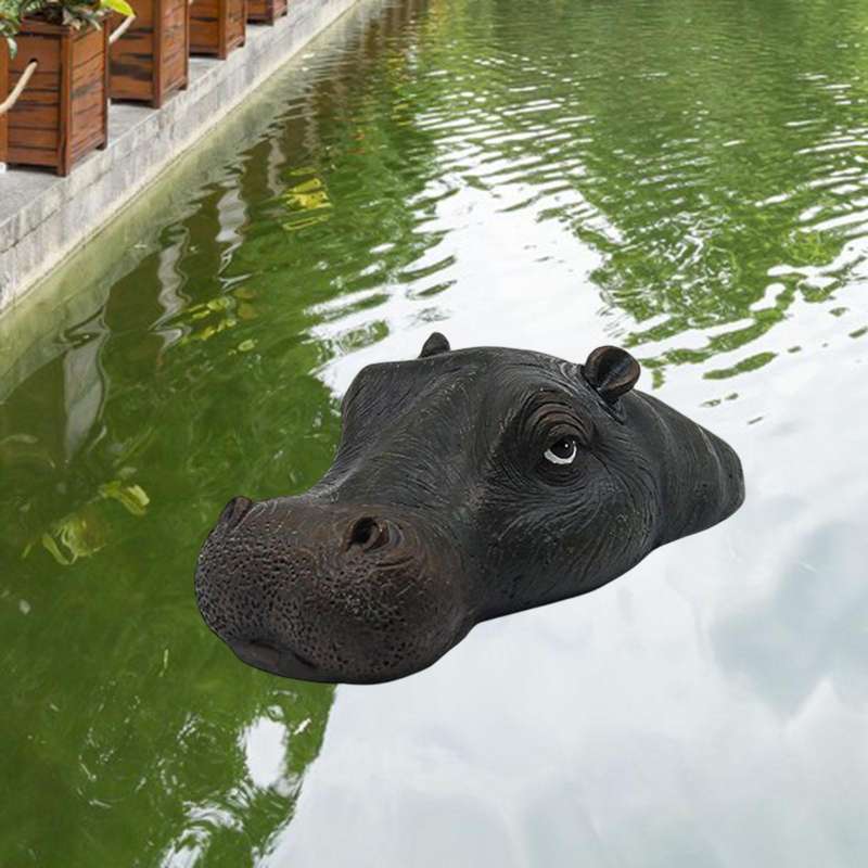 Promo Fake Floating Animals Head Outdoor Statues Deterrent Ducks for ...