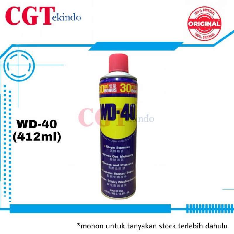 Jual WD 40 412ml / WD40 412ml / WD 40 Jumbo / Pelumas AntiKarat WD 40 ...