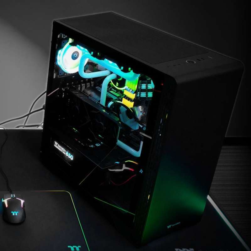 Promo Thermaltake S300 Tempered Glass Mid Tower Pc Case Gaming Chassis ...