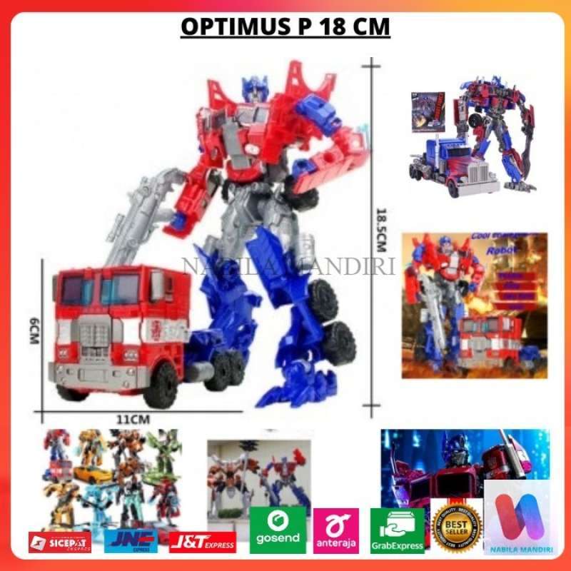 Jual Mainan Robot Action Figure Transformer Optimus P Omthp6re 111 - 18 ...