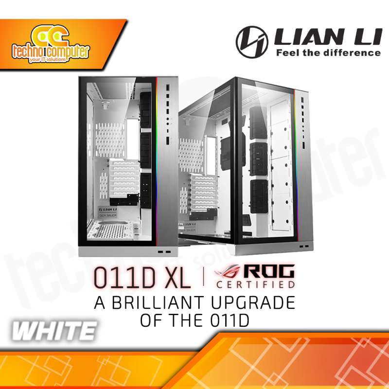 Jual CASING LIAN LI PC-O11 DYNAMIC XL ROG Certified White - E-ATX Case ...