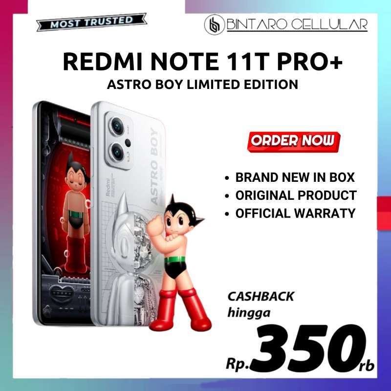Jual Redmi Note 11t Pro+ 5g 8/256gb 8gb 256gb Astro Boy Limited Edition ...