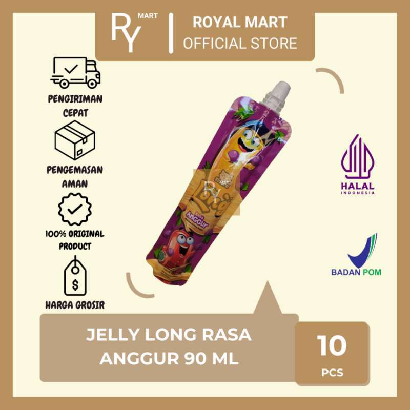 Jual Sidore Minuman Jelly Long Jeli Rasa Anggur 90ml x 10's di Seller ...