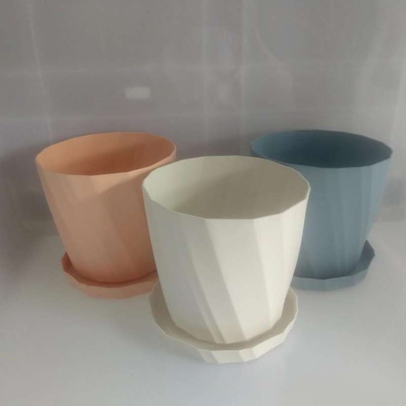 Jual pot twist gessler 18 pot cantik pot aesthetic di Seller Aneka ...