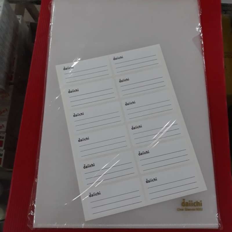 Jual Map L folio Daiichi Clear holder Clear Sleeves 9002 di Seller ...