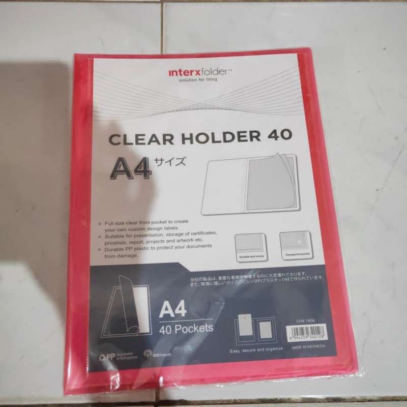Jual clear holder A4 40 lembar inter x di Seller Ashlynn Shop - Kab ...
