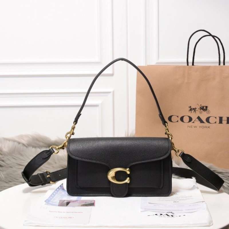 Jual TAS COACH Tabby Shoulder Bag 26 Black Leather ORIGINAL COACH 73995 ...