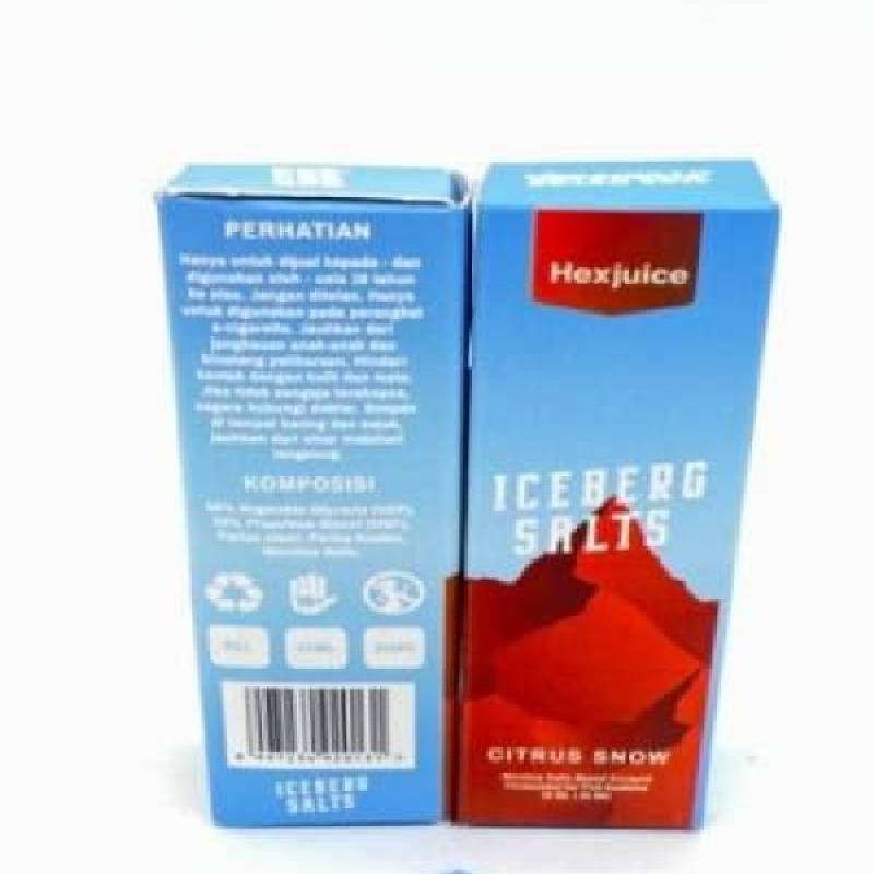 Jual Unik Salt Nic Iceberg Citrus Snow by Hex 15ml 30mg liquid pod ice ...