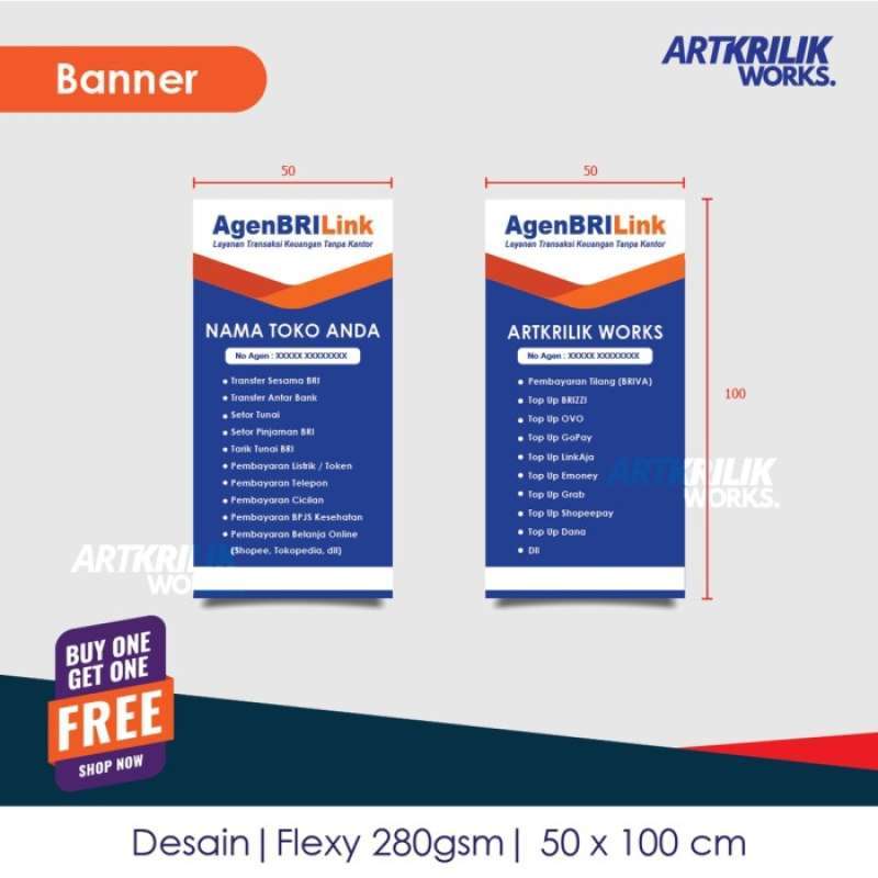 Jual SPANDUK BRILINK | BANNER BRILINK | CUSTOM DESAIN | DIGITAL PRINT ...