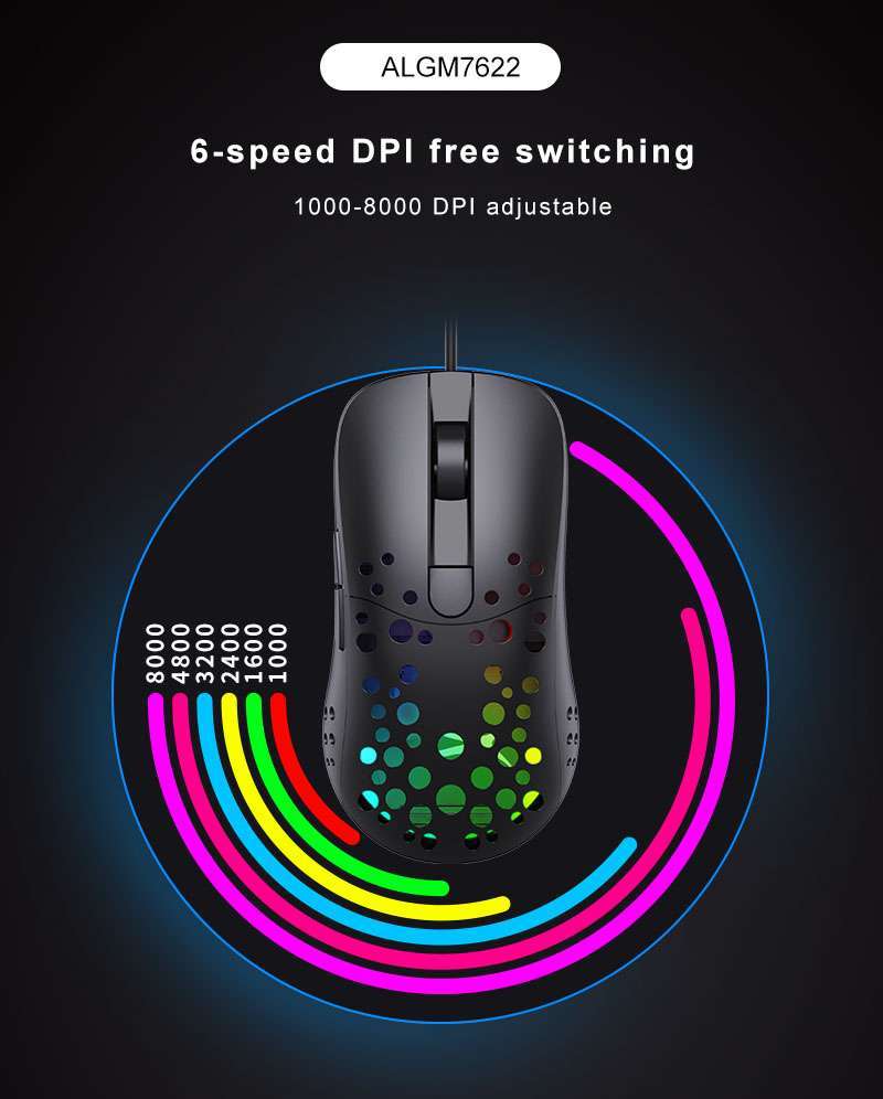 Promo Altec Lansing Mouse Gaming Algm-7622 Hitam - Honeycomb Series Rgb ...