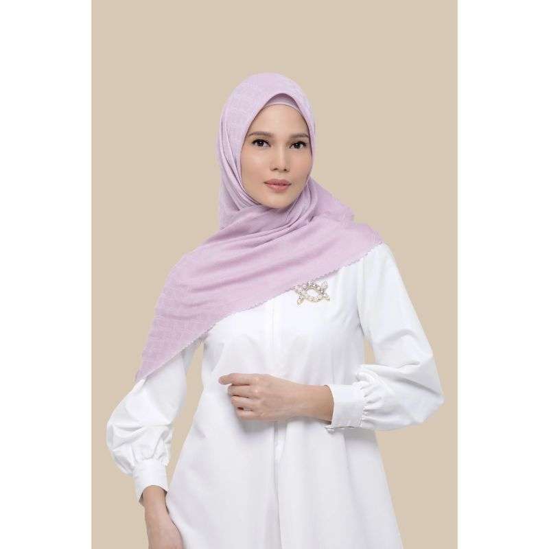 Jual Klamby The Classic Monogram Scarf - Lilac di Seller Klamby ...