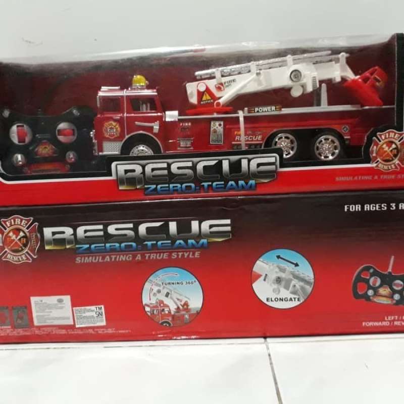 Jual mainan mobil pemadam fire engine truck rescue RC remote control ...