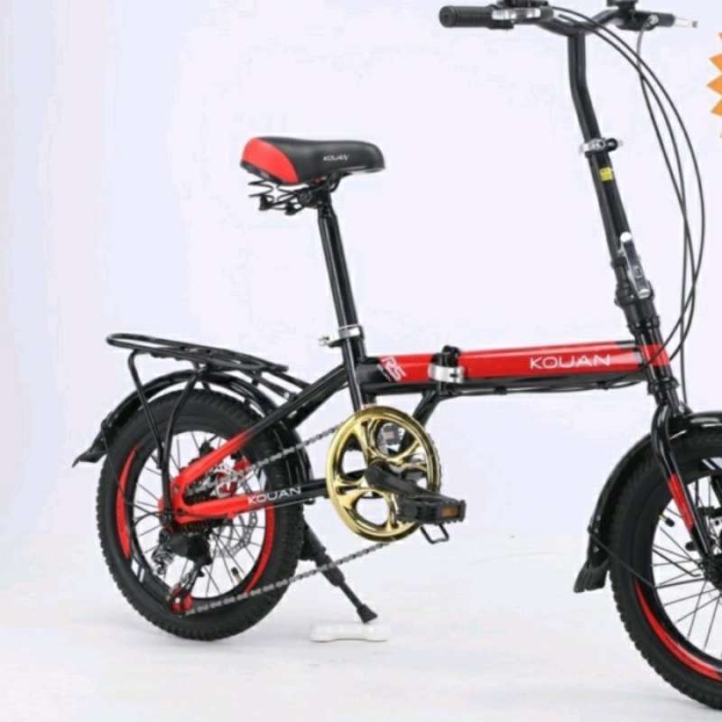 Promo Sepeda Lipat 16 Inch Kouan 7 Speed Double Disc Diskon 12% di ...