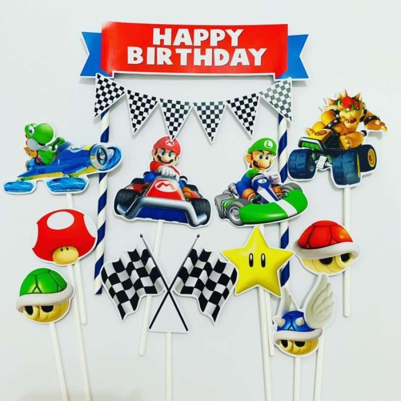 Jual MARIO KRAFT TOPPER CAKE BIRTHDAY / HIASAN KUE ULANG TAHUN di ...