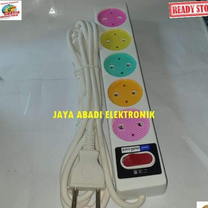 Promo TERMINAL 5 LUBANG SOCKET 3 METER COLOKAN LISTRIK STEKER SETRUM ...