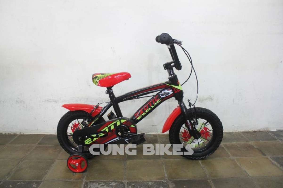 Jual Sepeda BMX Exotic ET503 ukuran 12 warna Hitam untuk anak-anak di ...