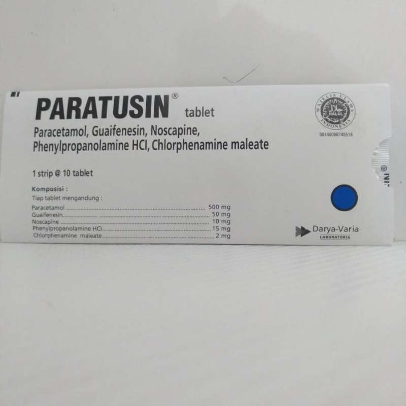 Jual paratusin paratussin tablet strip isi 10 obat demam batuk pilek di ...