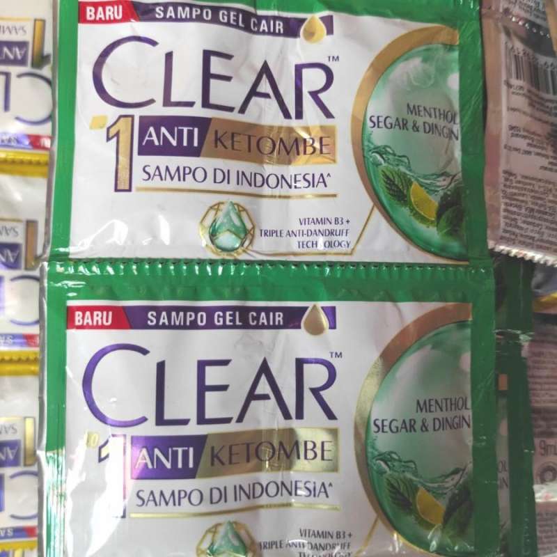 Jual sampo clear sachet per renteng isi 12 scht - Hijau di Seller jaya ...