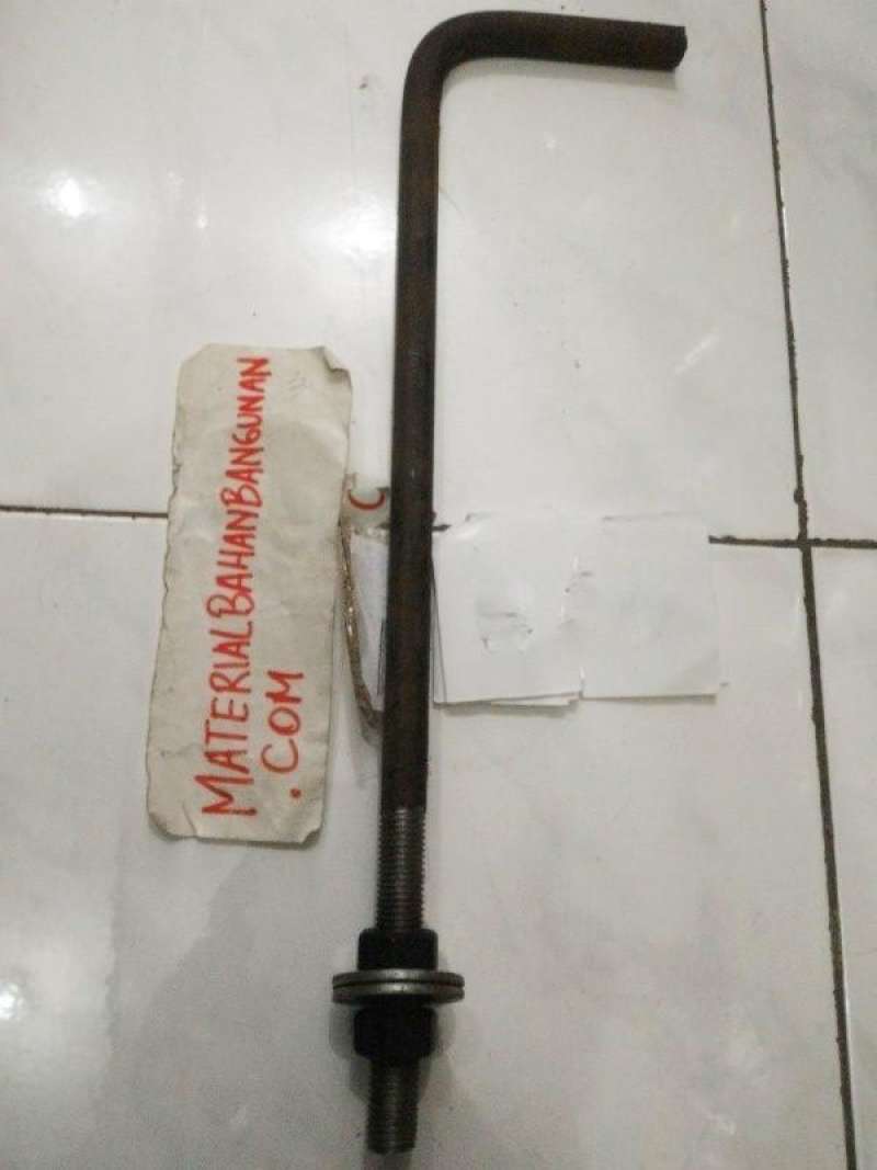 Jual Baut Angkur Type L 12 mm x 40 cm Baut Jangkar Pondasi Tiang Grosir ...