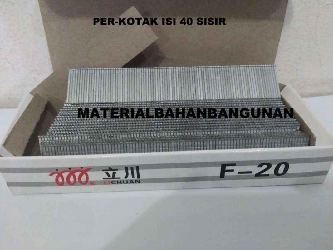 Jual Isi Ulang Paku Tembak Angin 20 mm Stapler Paku Kompressor Per ...