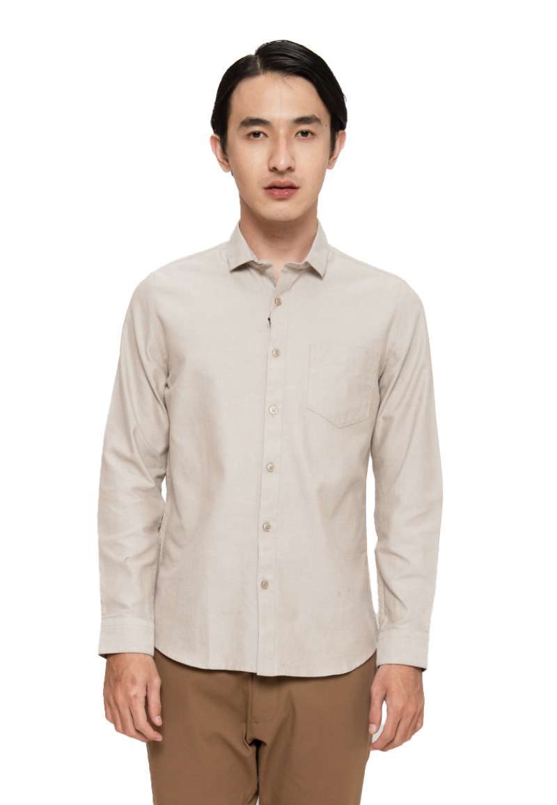Jual Manzone Kemeja Lengan Panjang FOXY- BEIGE - M di Seller MANZONE ...