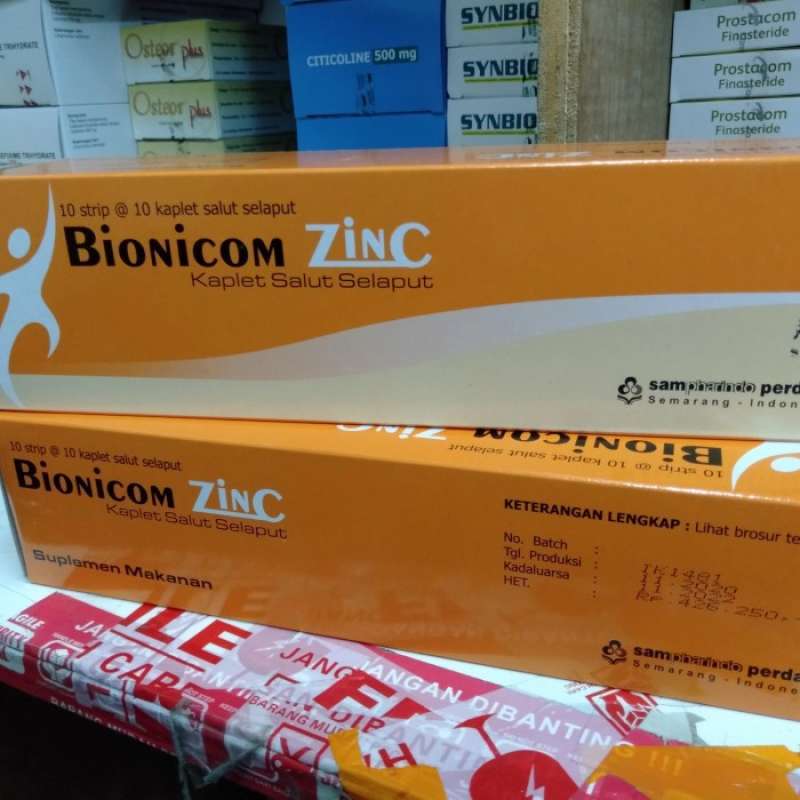 Jual bionicom zinc multivitamin box 100 kaplet di Seller Moiraa Shop ...
