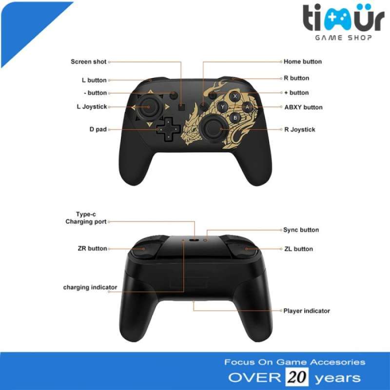 Jual OEM Nintendo Switch Pro Controller Stick Stik Monster Hunter Rise ...