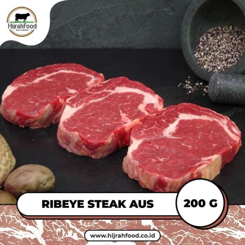Jual Beef Ribeye Steak Aus Daging Sapi Rib Eye Cuberoll 200 Gr Di