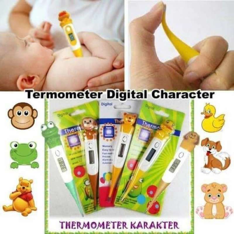 Jual Thermometer Karakter cartoon/Animasi termometer kartun untuk anak ...