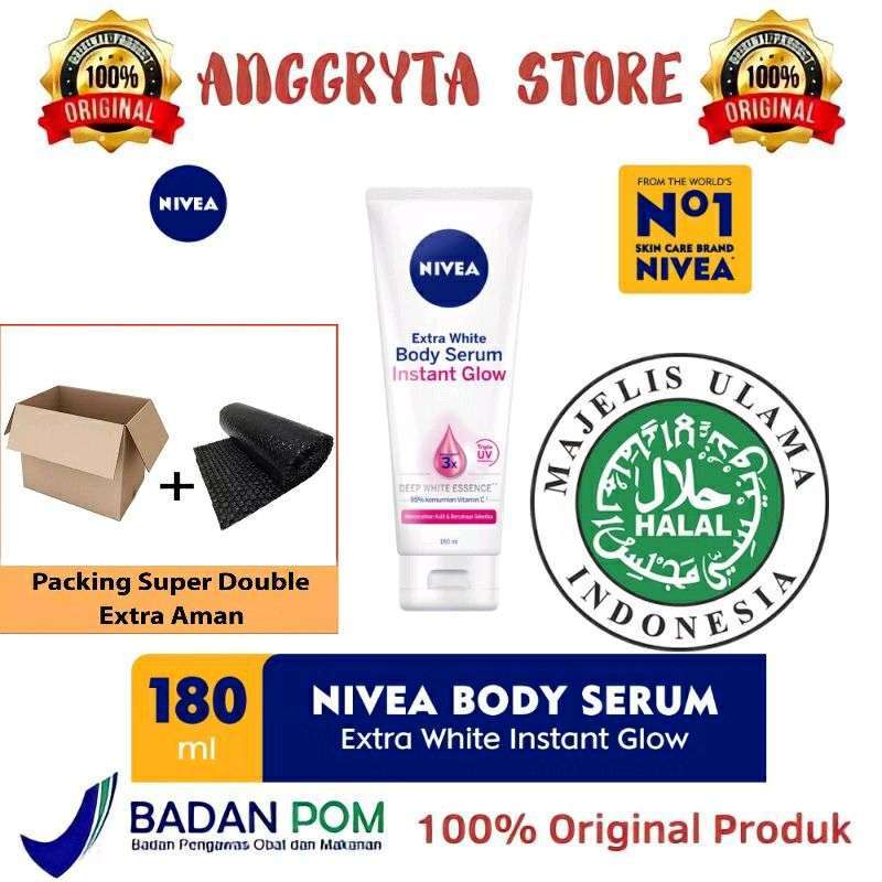 Jual Nivea Body Care Body Serum Extra White Instant Glow 180ml Original